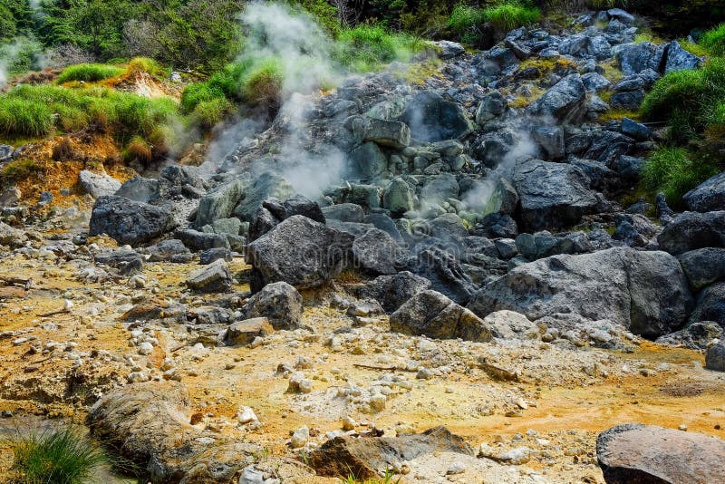 Volcanic hot springs stock photo. Image of springs, window - 92316090