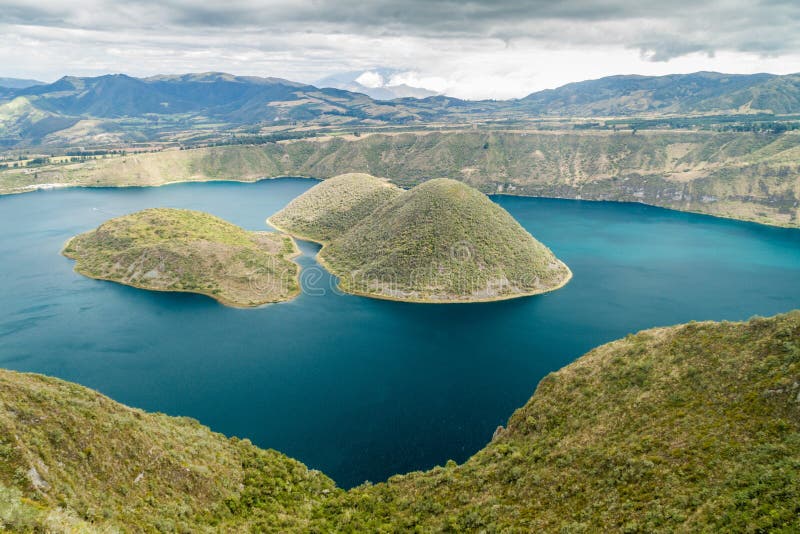 Laguna Cuicocha in Ecuador stock image. Image of nature - 131703461