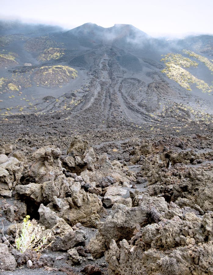 Volcanic landscape stock photo. Image of land, catania - 24020098