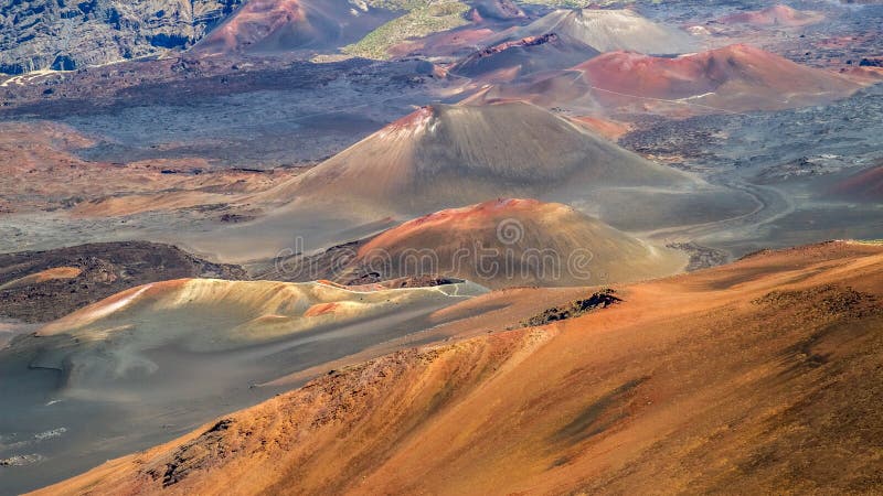 Haleakala Volcano Maui Hawaii Stock Photo - Image of crater, hawaii ...