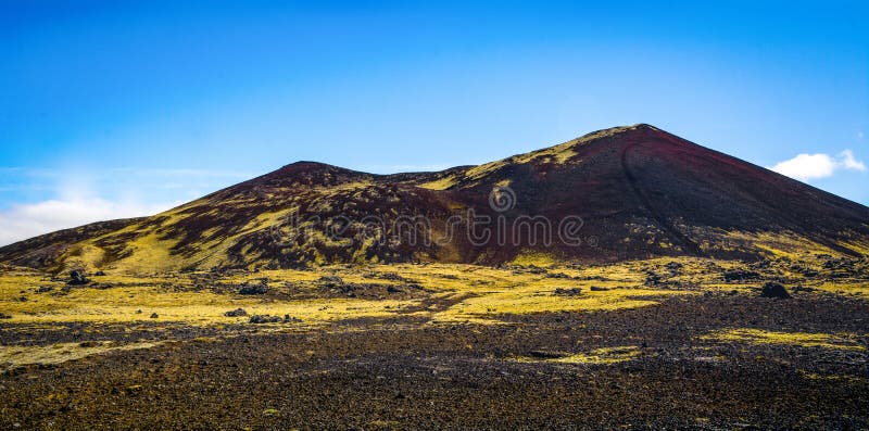 The Land of Ice and Fire!! stock photo. Image of landscape - 107961018