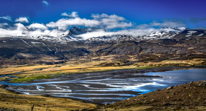 The Land of Ice and Fire!! stock image. Image of travel - 107961049