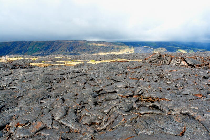 Volcanic lava field stock photo. Image of disaster, catastrophe - 28299288