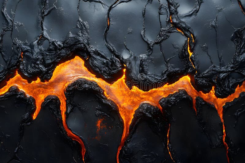 Volcanic Lava Flow Texture for Background or Design Projects Generative ...