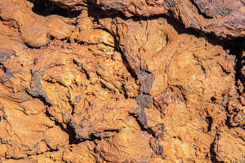 Volcanic Melted Rock Relief Structure Lava Background Texture. Stock ...