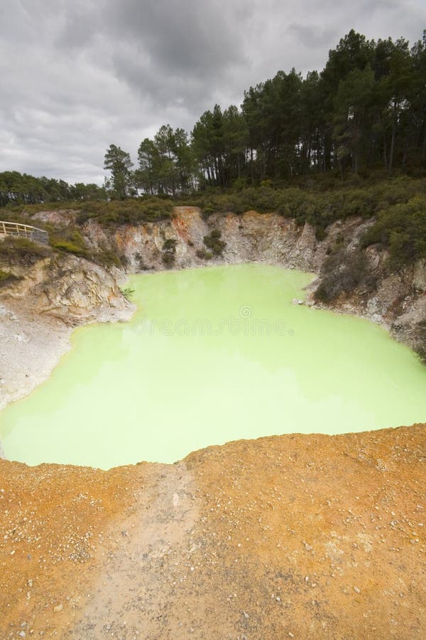 Volcanic Mineral Pool stock image. Image of geological - 11339271