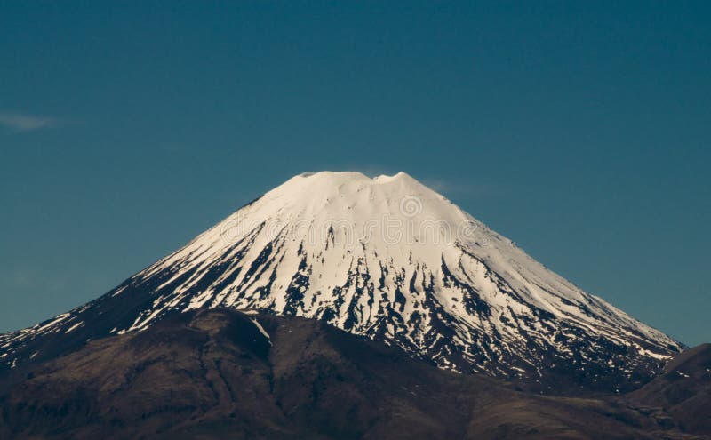 Volcanic Mt Tongariro stock photo. Image of central, skiing - 11248868