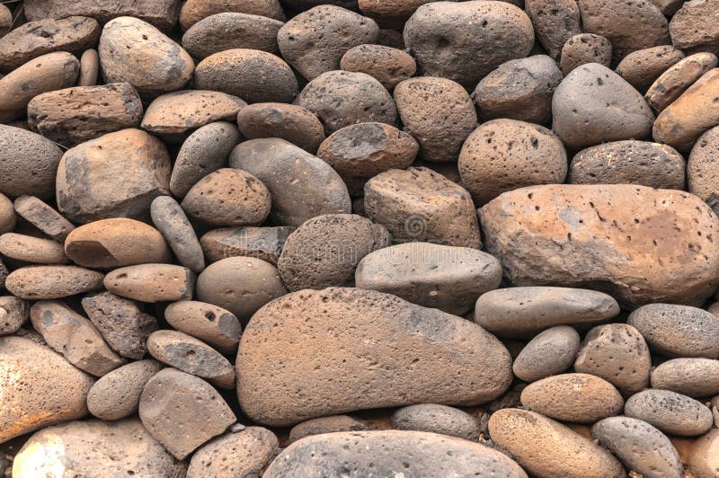 Volcanic Pumice Stone Pebbles Stock Image - Image of geology, orange ...