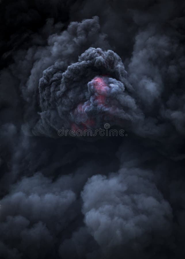 Volcanic Pyroclastic Flow Volcano Eruption Stock Photo - Image of ...