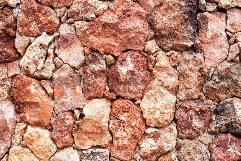 Volcanic Red Lava Stone Wall Stock Photo - Image of landscape, stone ...