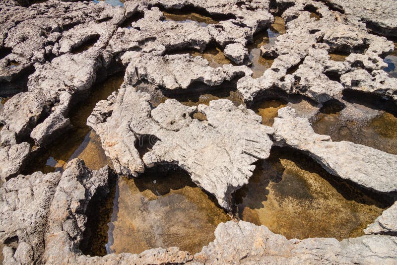 Volcanic Rock Coast in the Azure Window Stock Photo - Image of ...