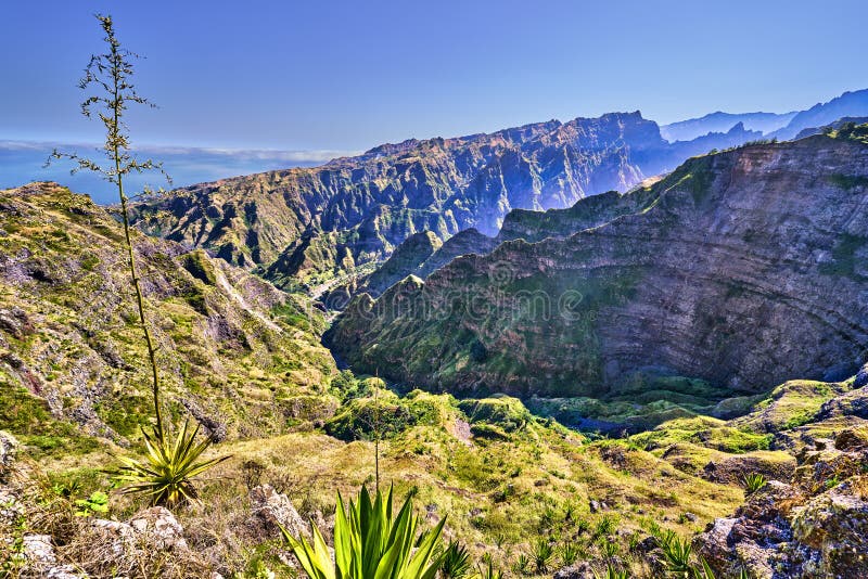 Volcanic Rock Formation on Island of Cabo Verde Stock Image - Image of ...
