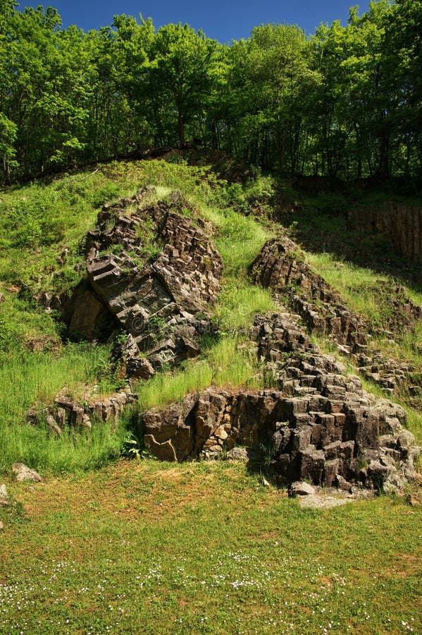 Volcanic Rock in Geological Park Stock Image - Image of geological ...