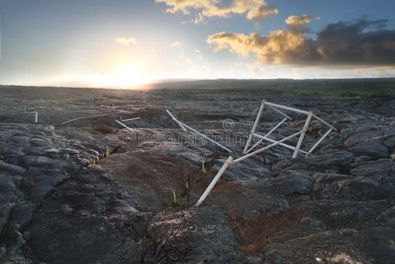 Volcanic Rock Landscape 2 stock image. Image of lava - 17297739
