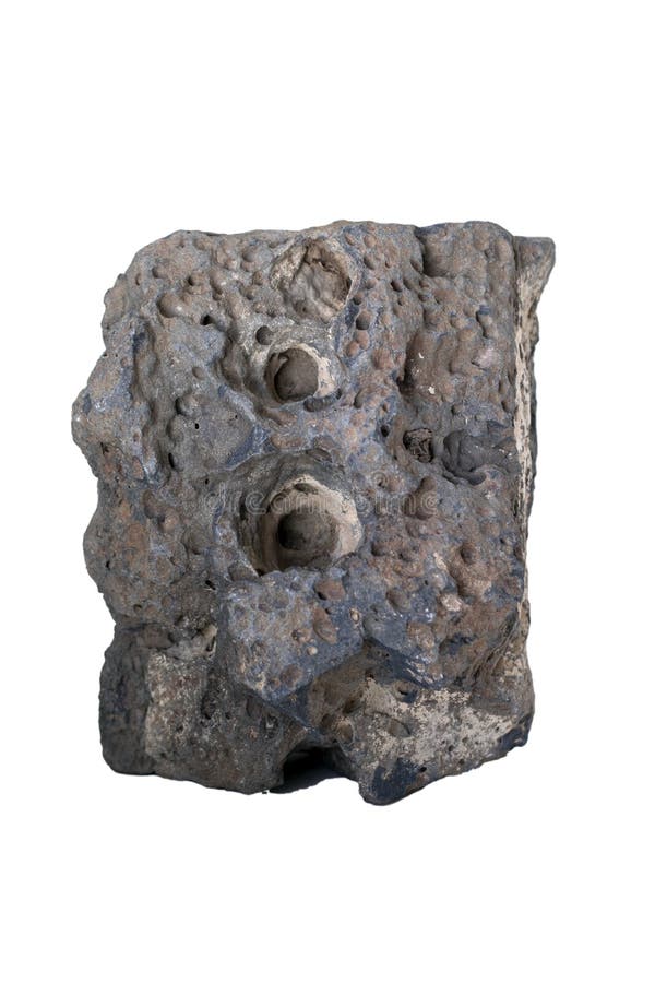 Volcanic Rock, Piece of Stone. Slowly Cooled Lava Rock. Perforated ...