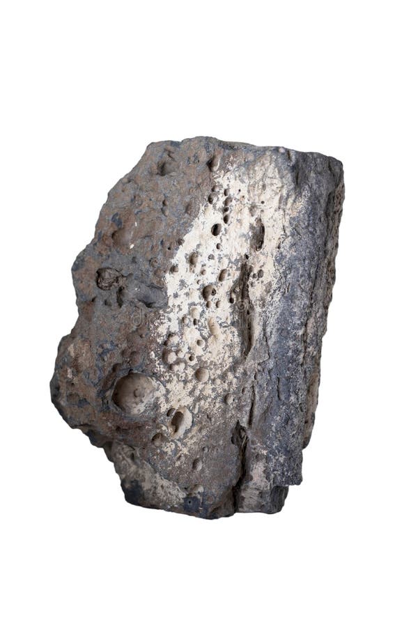 Volcanic Rock, Piece of Stone. Slowly Cooled Lava Rock. Perforated ...