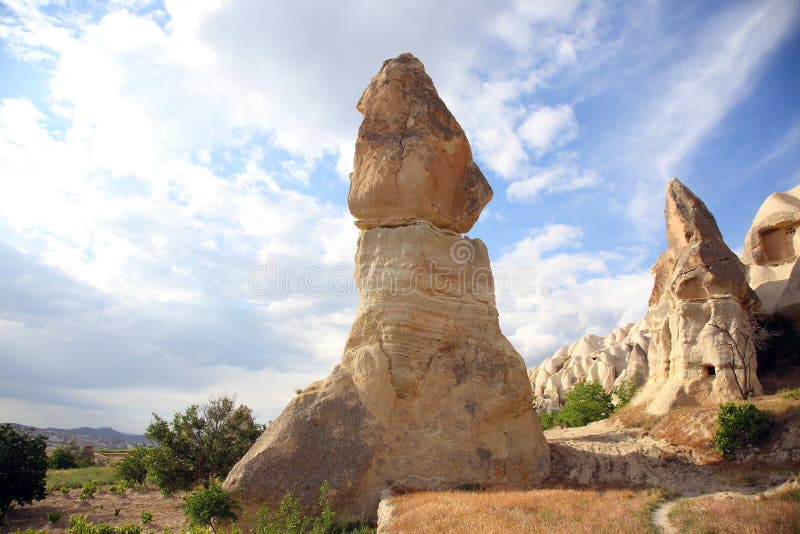 Volcanic Rocks in Cappadocia, Turkey Stock Photo - Image of spectacular ...