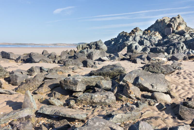 Volcanic rocks stock image. Image of anglesey, volcanic - 62276171