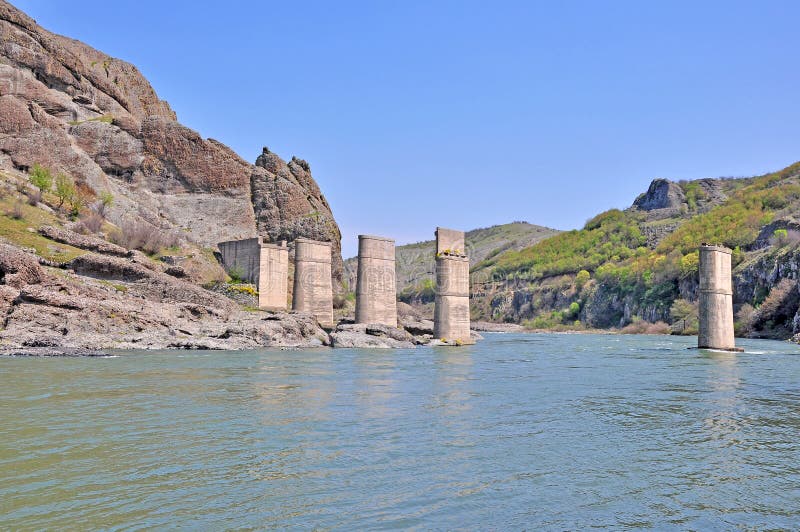 Volcanic Rocks on the River Arda Stock Photo - Image of flowers ...