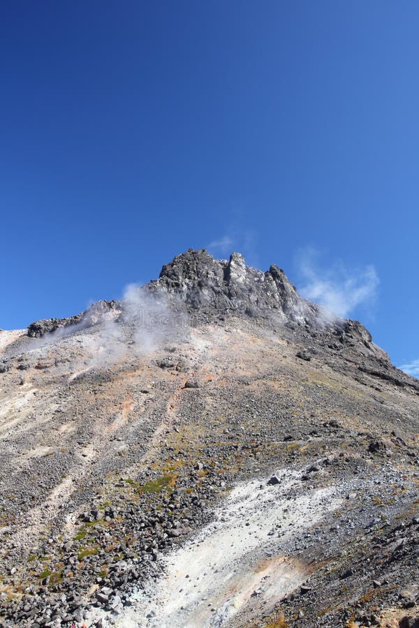 Volcanic Smoke Coming Out of One of the Craters of Mt Stromboli Stock ...
