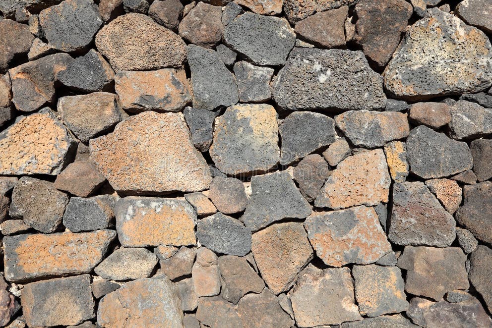Volcanic stone wall stock image. Image of volcanic, rustic - 22627099