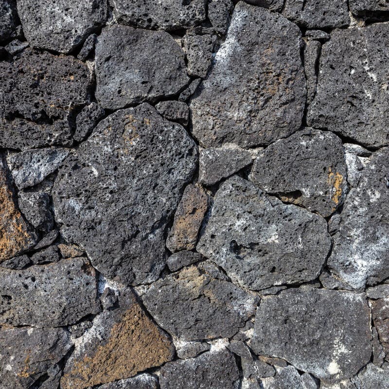 Volcanic Stone Wall Texture Background Stock Image - Image of nature ...