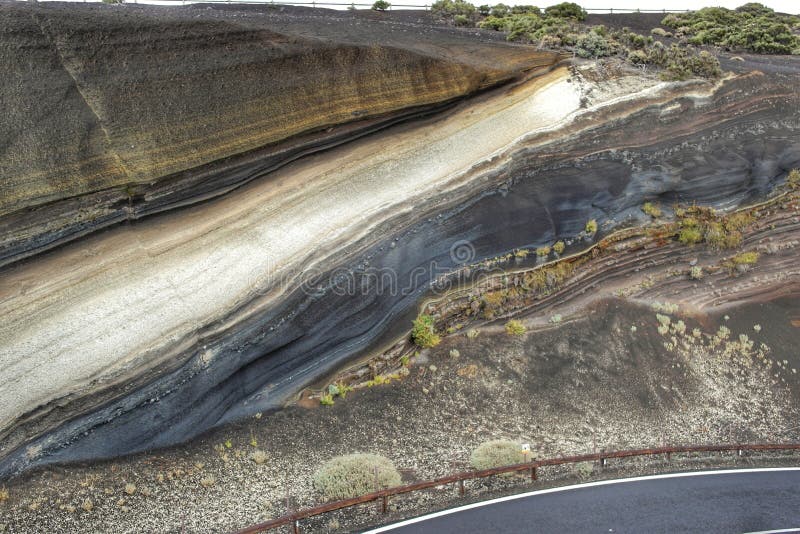Volcanic Strata at Taal Volcano in the Philippines Stock Photo - Image ...