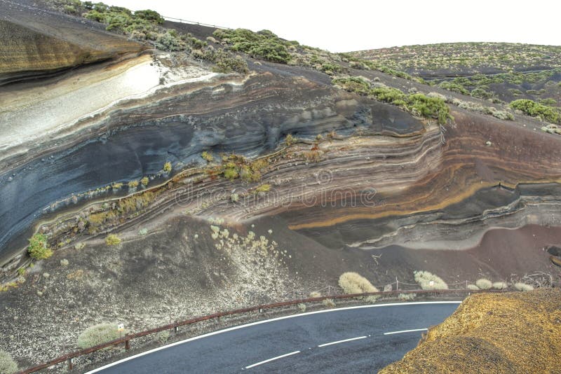 Volcanic Strata at Taal Volcano in the Philippines Stock Photo - Image ...
