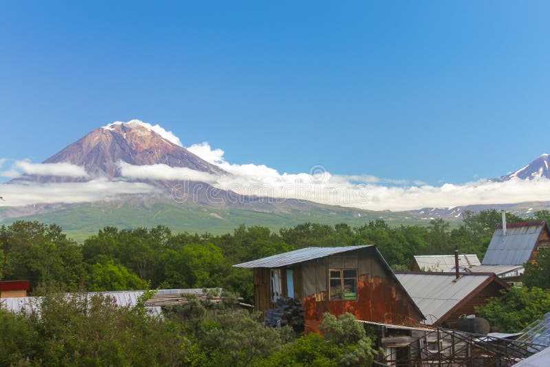Volcano stock image. Image of volcano, brown, mountain - 25125159