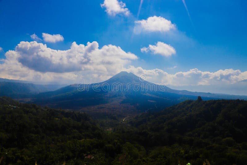 A volcano in Bali stock photo. Image of tree, vacation - 196282116