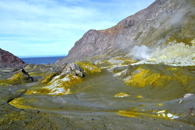 Volcano coast stock photo. Image of vapors, detail, outdoor - 109093418