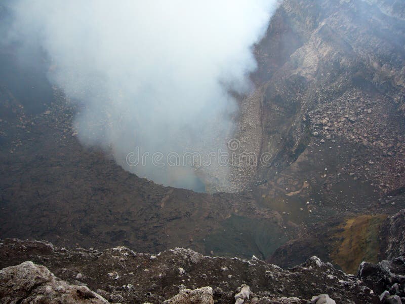 Volcano Crater Hole stock image. Image of island, ground - 218625