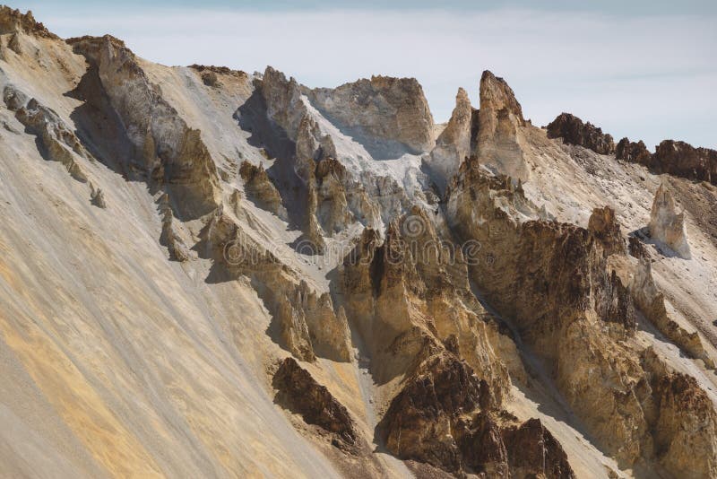 Volcano crater rocks stock photo. Image of sharp, slope - 196228978
