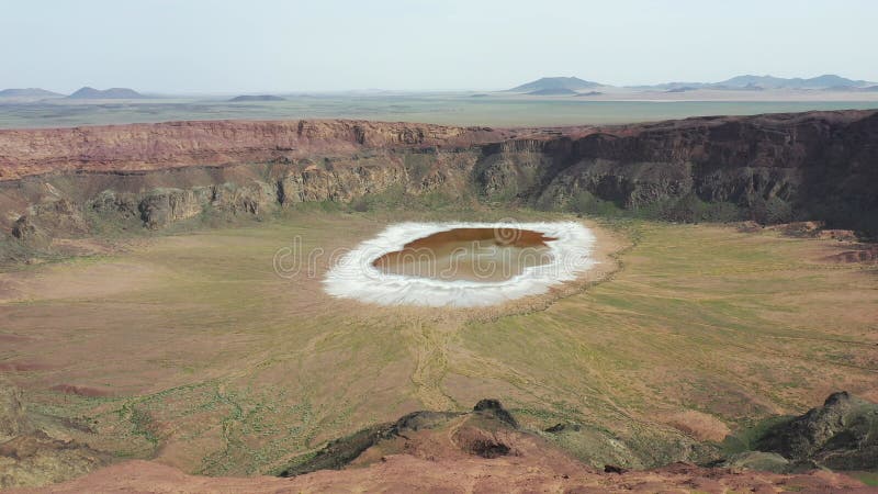 Volcano Crater in Saudi Arable Stock Video - Video of majestic, land ...
