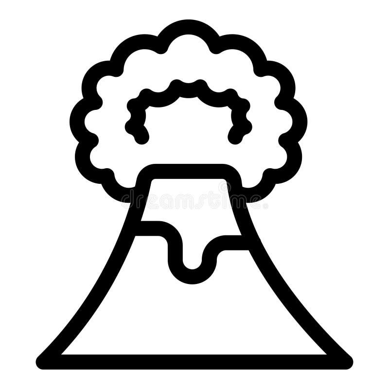 Volcano Erupting Outline Stock Illustrations – 638 Volcano Erupting ...
