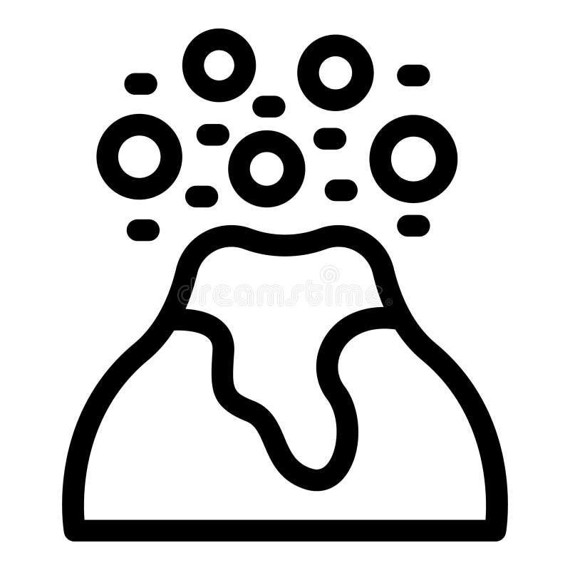 Volcano Erupting Throwing Rock and Ash Cloud in the Air Stock ...