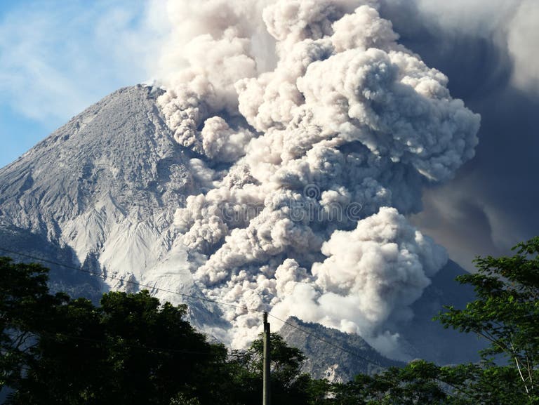 Volcano eruption effect stock photo. Image of destruct - 5440300