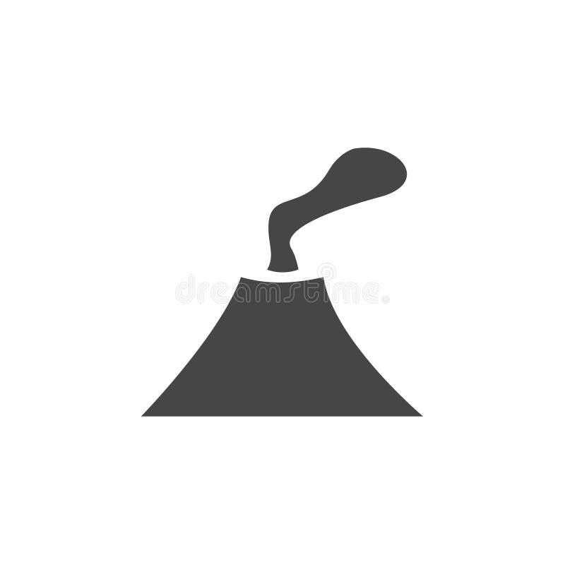 Volcano eruption icon stock vector. Illustration of horizontal - 157728215