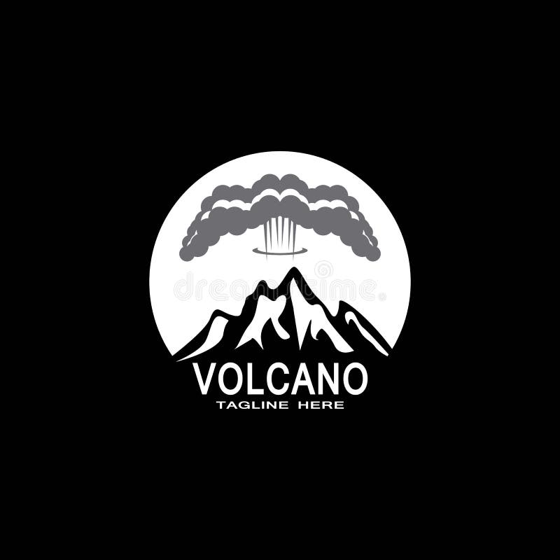 Volcano Eruption Logo Vector Illustration Stock Illustration ...