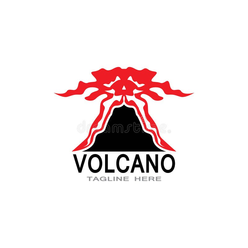 Volcano Eruption Logo Vector Illustration Stock Illustration ...