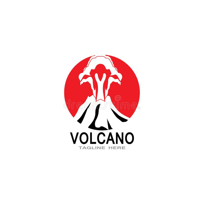 Volcano Eruption Logo Vector Illustration Stock Illustration ...