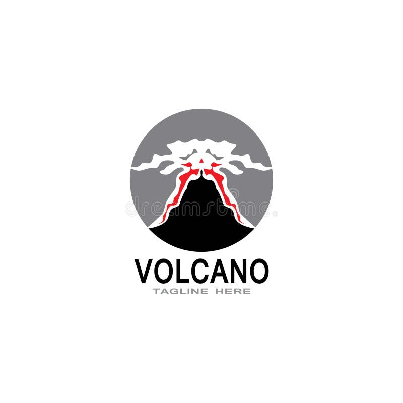 Volcano Eruption Logo Vector Illustration Stock Illustration ...
