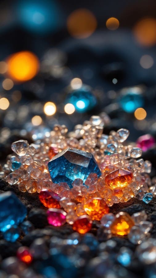 A Volcano that Erupts Liquid Gemstones, Cascading into a River of ...