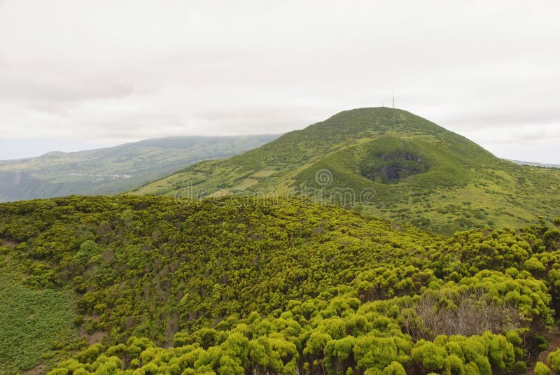 Volcano, Faial stock image. Image of huge, geologic, reserve - 25987583