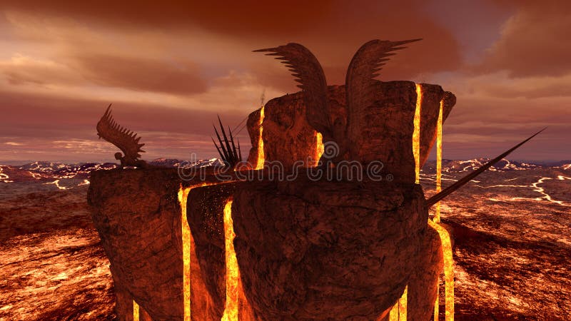 Volcano fort stock image. Image of magma, lava, mountain - 97655725