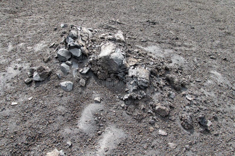Volcano Gray Ash and Lava Rocks Stock Photo - Image of highlands, chile ...