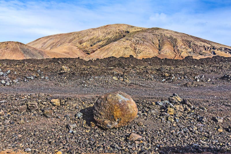 Volcano Ground Details on Lanzarote Island Stock Image - Image of ...