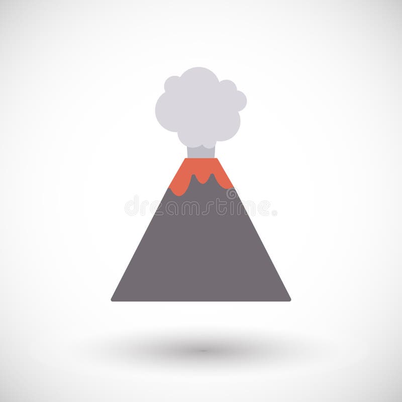 Volcano icon stock illustration. Illustration of explosion - 91808816