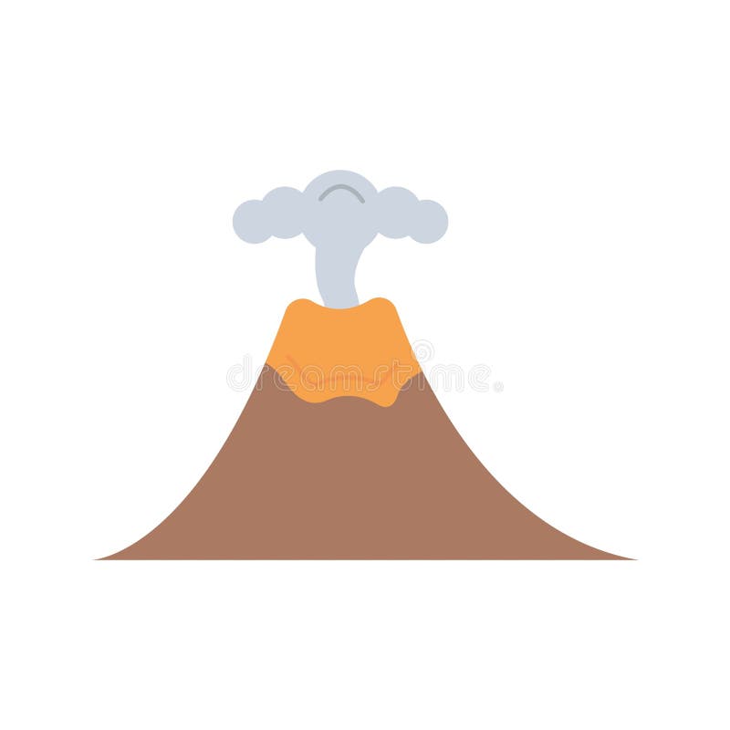Volcano icon vector image. stock vector. Illustration of concept ...