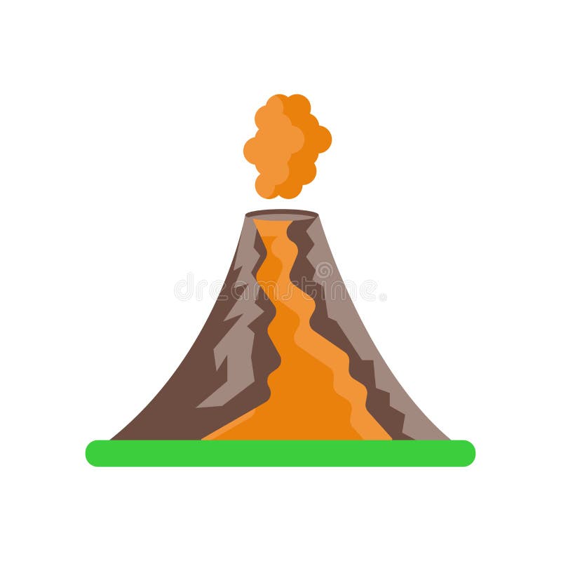 Volcano Icon Vector Sign and Symbol Isolated on White Background Stock ...